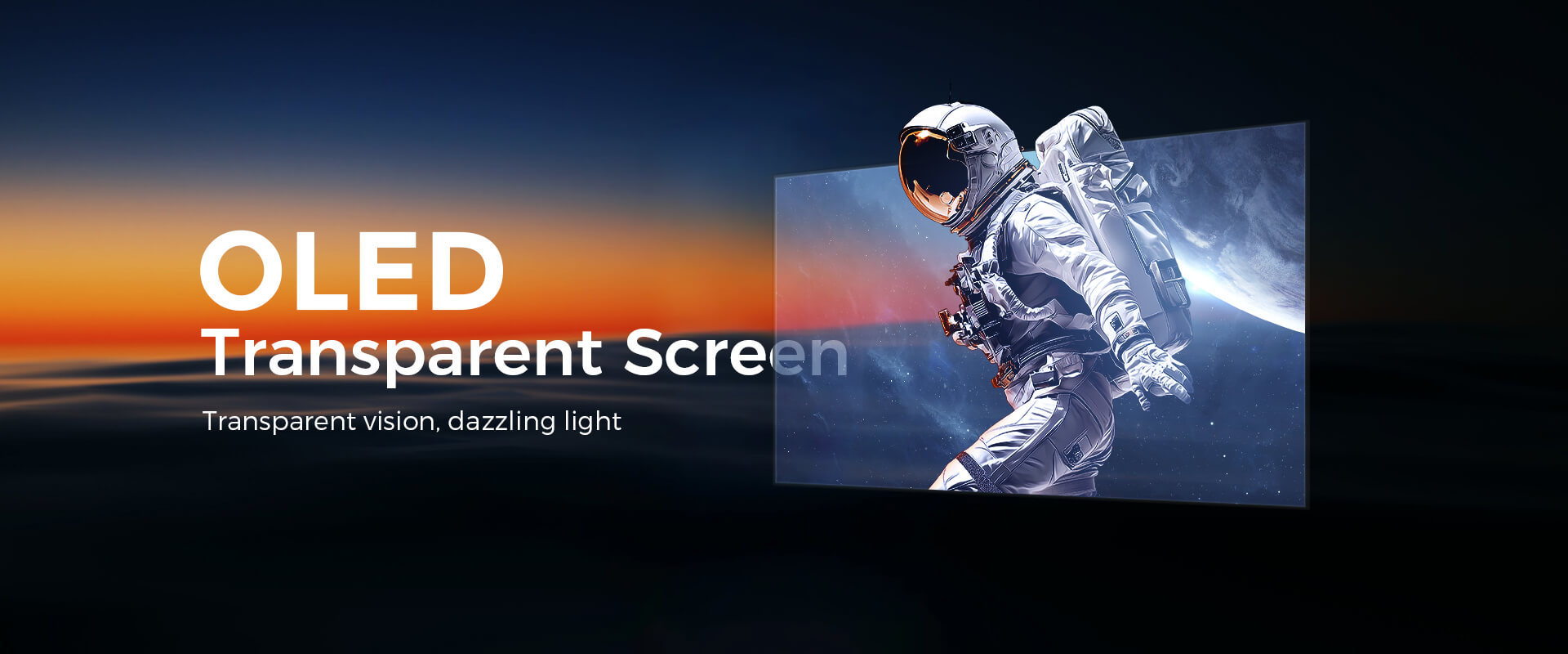 55 inch OLED vertical horizontal transparent display screen - NEXOLED ...